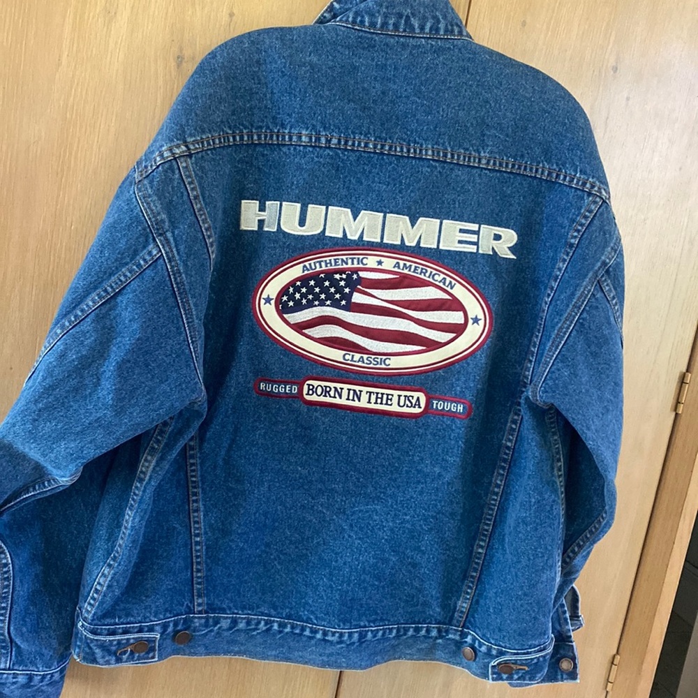 Jacket Hummer L Born In The Usa Style Jeans Vintage E… - Gem